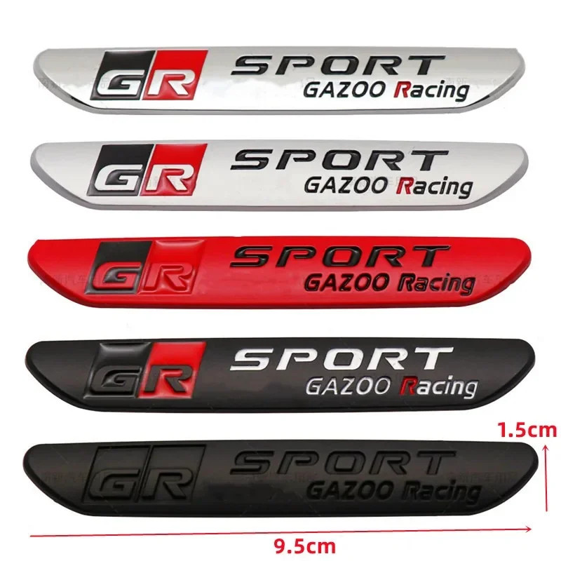 3D Metal GR Sport Gazoo Racing Side Fender Emblem Rear Boot Trunk Badge ...