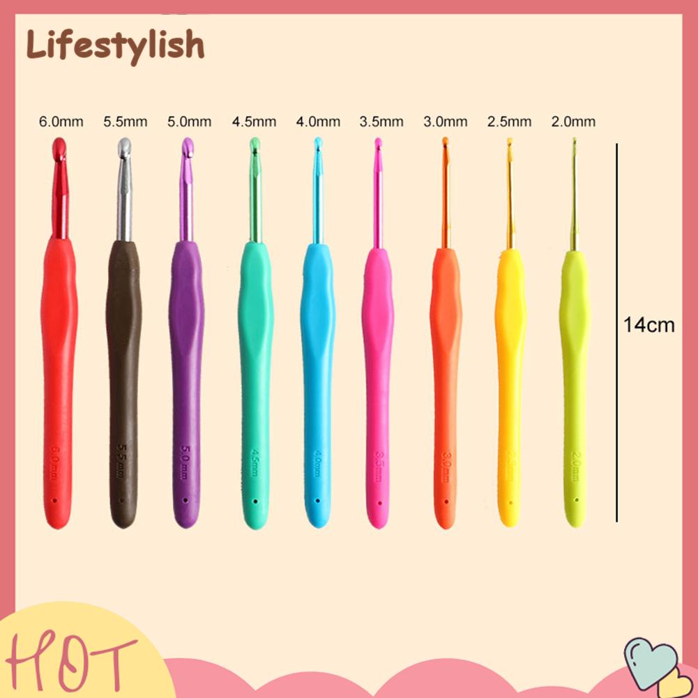 66Pcs Crochet Kits for Beginners Colorful Crochet Hook Set with Storage ...