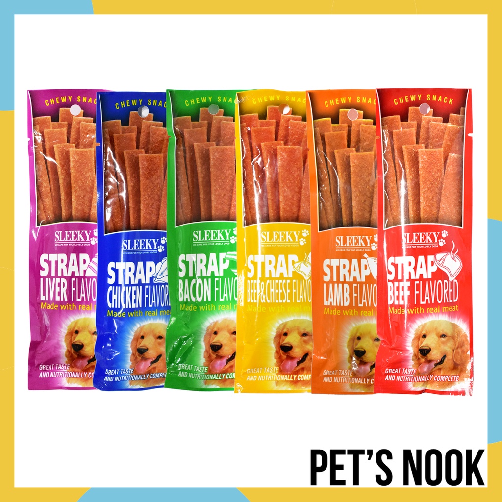Sleeky Chewy Snack Dog Treat Strap - (50g) | Shopee Philippines