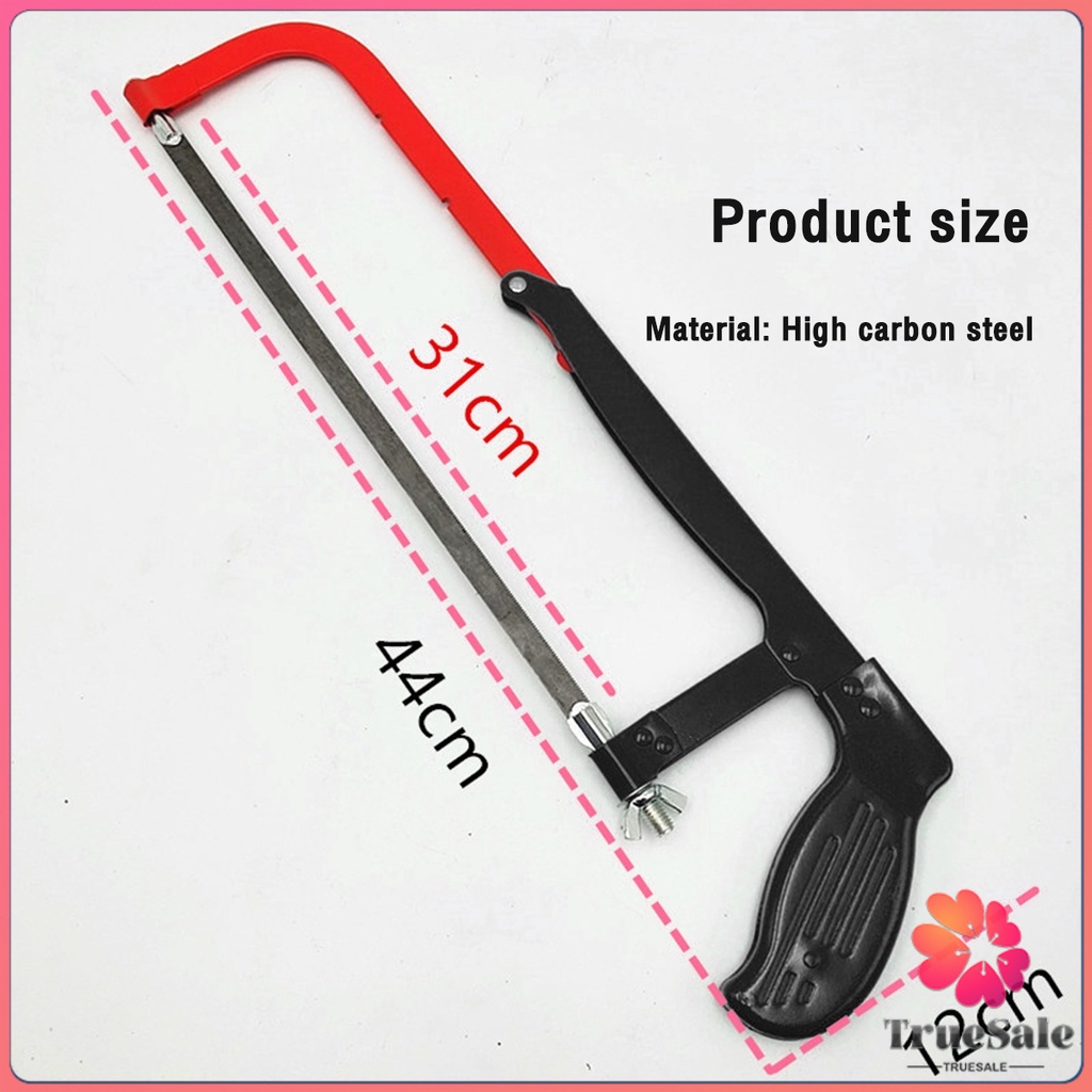 TRUESALE Heavy Duty Hacksaw Frame with Blade Hand Saw Adjustable ...