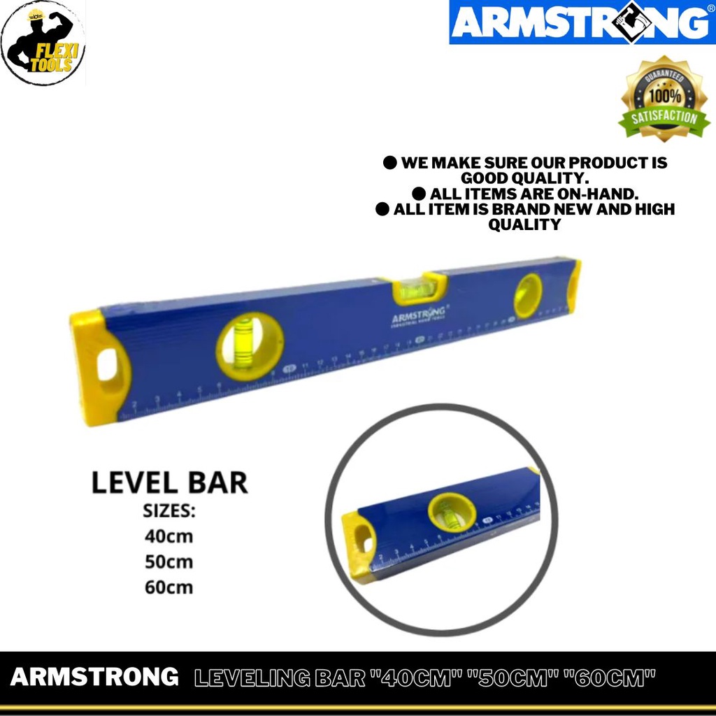 ARMSTRONG LEVELING BAR "40cm" "50cm" "60cm" | Shopee Philippines
