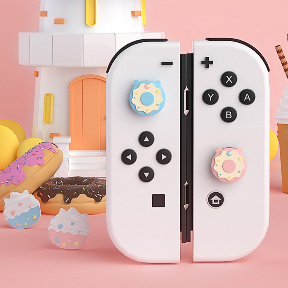 Donuts & Ice Cream Thumb Stick Grip Cap Joystick Cover For Nintendo ...