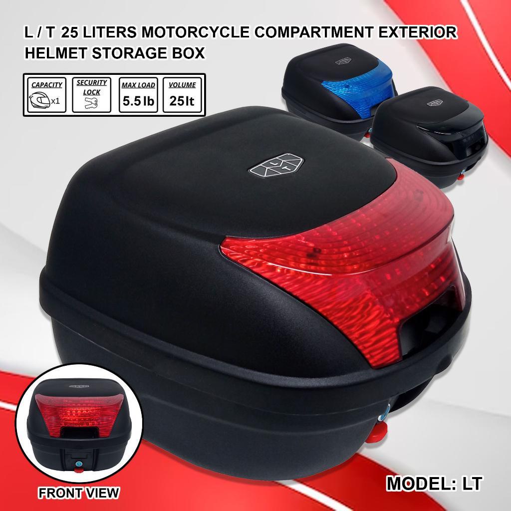 RXR L/T 25 Liter Capacity Motorcycle Compartment Exterior Helmet ...