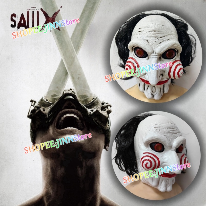 - JN - Movie Saw X Billy Cosplay Mask Adult Horror Movie Cosplay Full ...