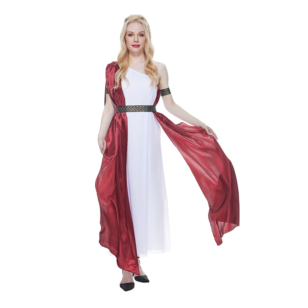 Women's Sexy Roman Empress Costume Beauty Greek Goddess Cosplay Deluxe ...