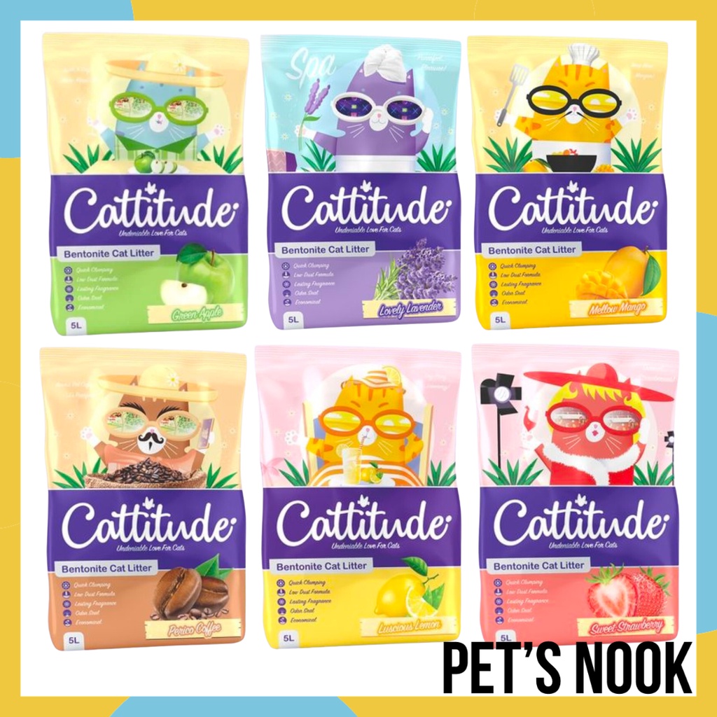 Cattitude Premium Scented Bentonite Cat Litter 5L | Shopee Philippines