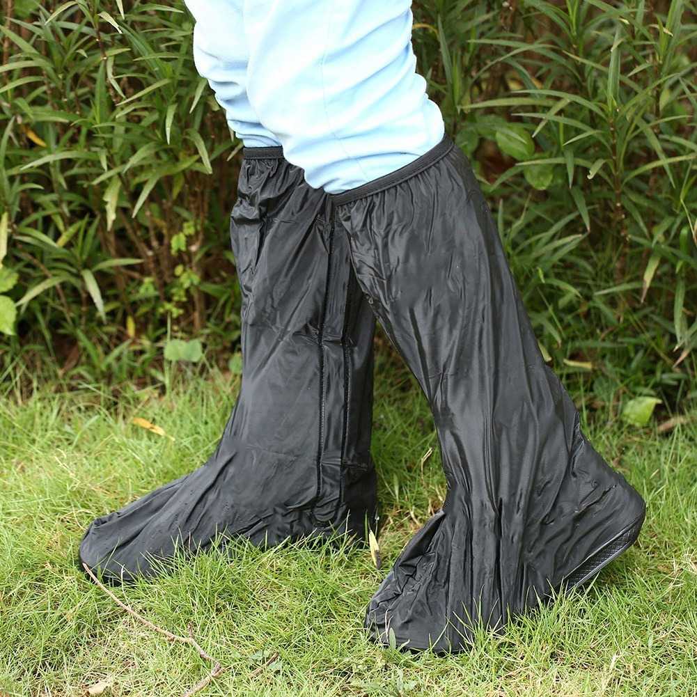 Waterproof Shoe Protective Raincoat PVC Shoe Cover with Zipper Size L ...