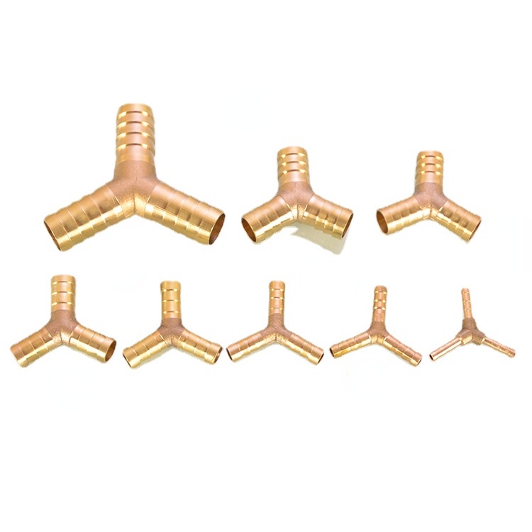 All Copper Y-Shaped Three-Prong Pipe Joint Water Pipe Gas Hose Car Wash ...