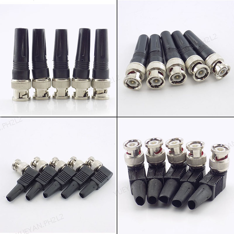 BNC Male plug adapter Twist-on Coaxial RG59 Cable for CCTV Camera Video ...