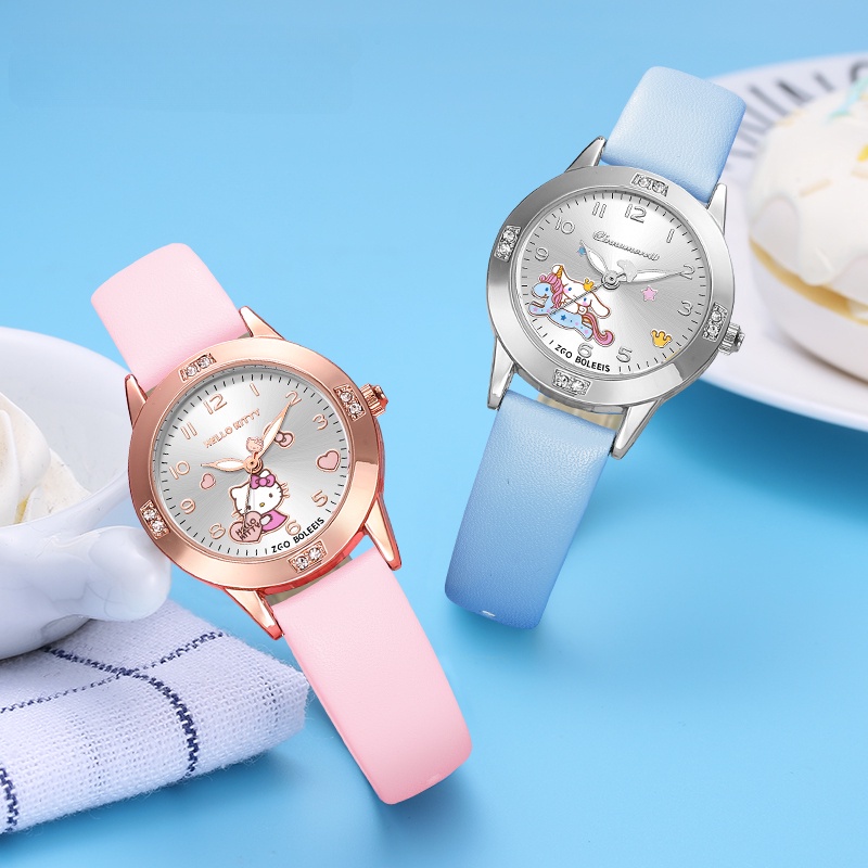 Sanrio Watch Kid's Waterproof Watch Kuromi/ Cinnamon Dog/ Melody/ Hello ...