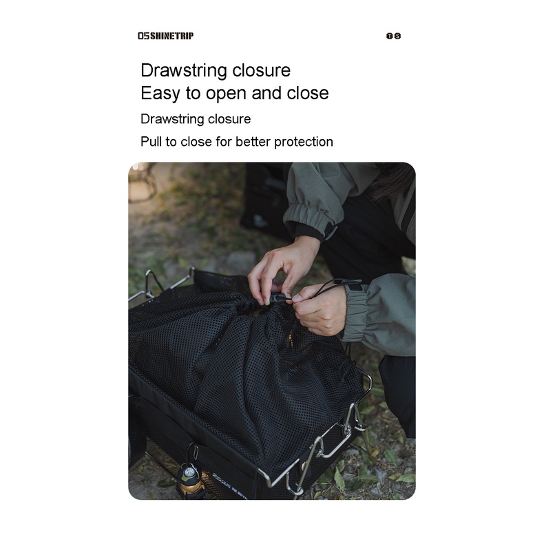 Shinetrip 05 Tactical Wind Removable Outdoor Camping Storage Basket ...