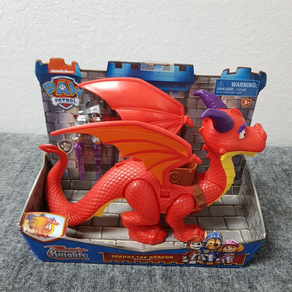 PAW Patrol: Rescue Knights Sparks the Red Dragon and Claw Action ...