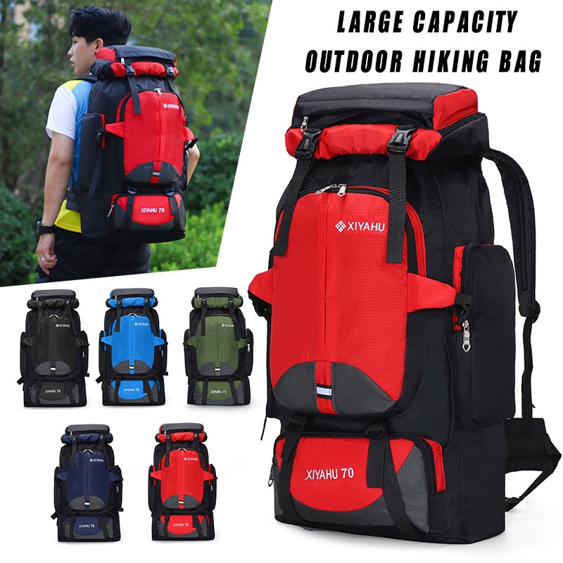 COD 70L hiking backpack waterproof outdoor sports camping bag travel ...
