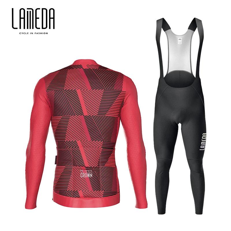 LAMEDA New Cycling Jersey Set For Men Professional Bike Long Sleeve Clothing Spring Summer ...