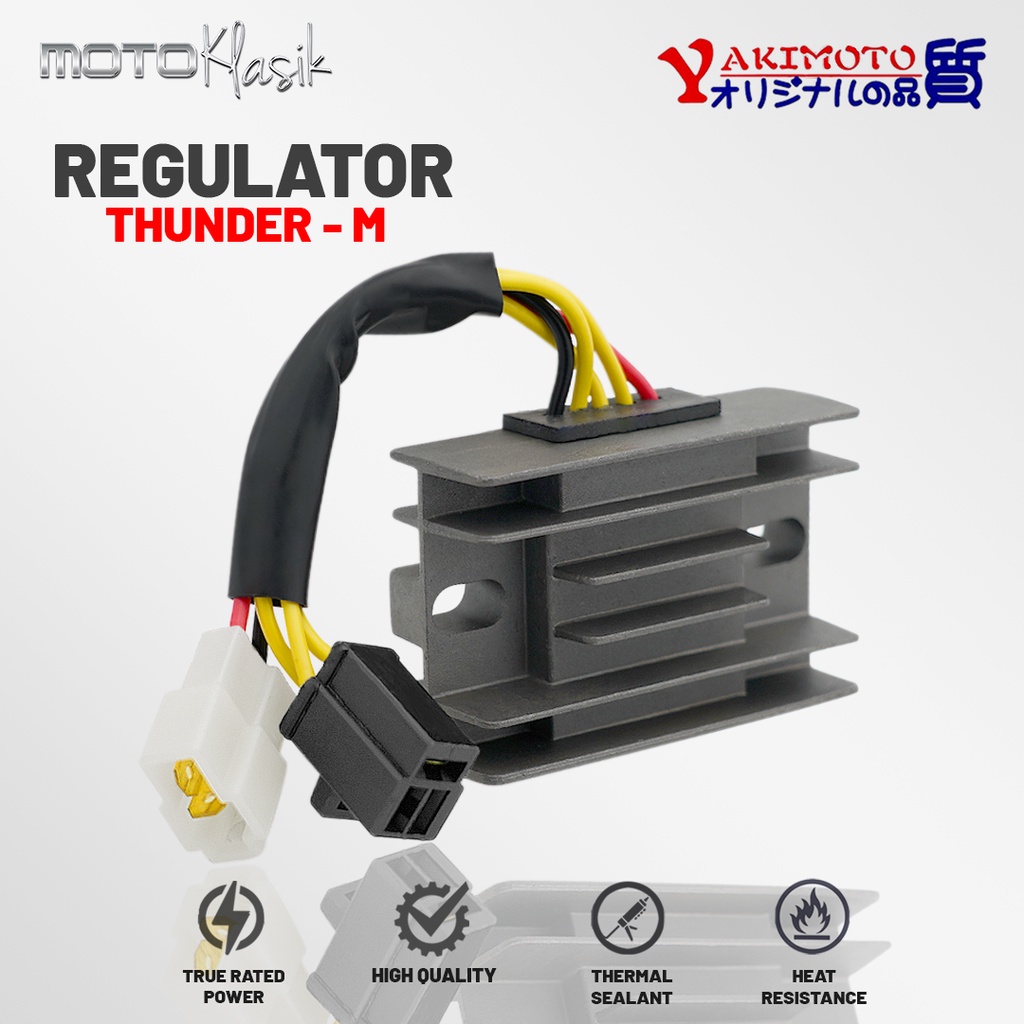YAKIMOTO REGULATOR FOR SUZUKI THUNDER MOTORCYCLE 5 WIRE/5 PINS STOCK ...