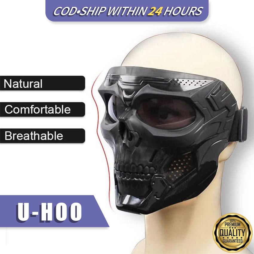 Skull Style Welding Goggles Windproof Sun Motorcycle Mask Safety Road ...