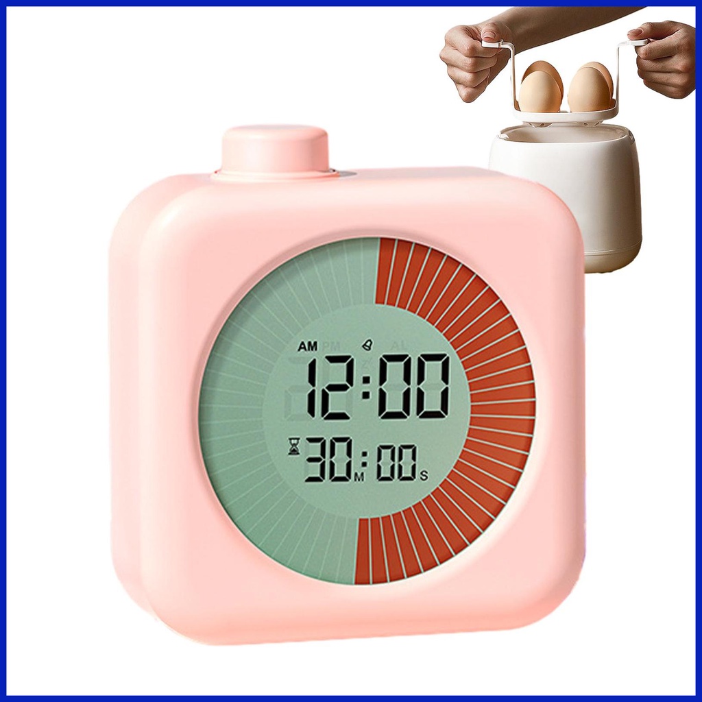 Digital Visual Timer Soundless Kitchen Timer Silent Study Timer Desk ...