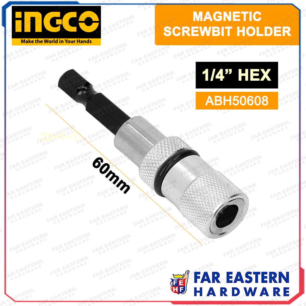 INGCO Magnetic Screwdriver Limit Screwbit Screw Bit Holder 60mm ...