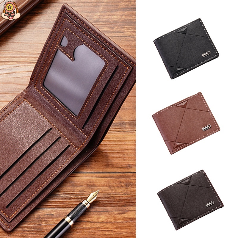 Beautiful men's horizontal wallet with multi-compartment box, foldable ...