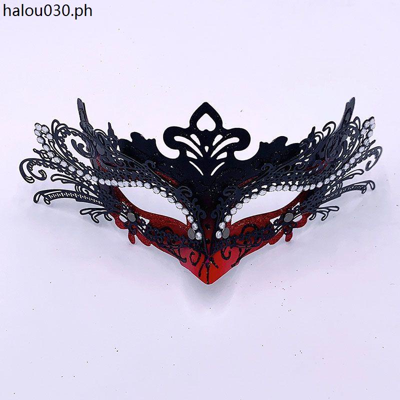 Gold Pink Metal Diamond-Studded Iron Prom Mask Half-Face Adult Female ...