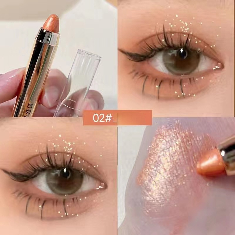 MYHO Double-headed Eye Makeup High-gloss Eyeshadow Lying Silkworm Pen ...