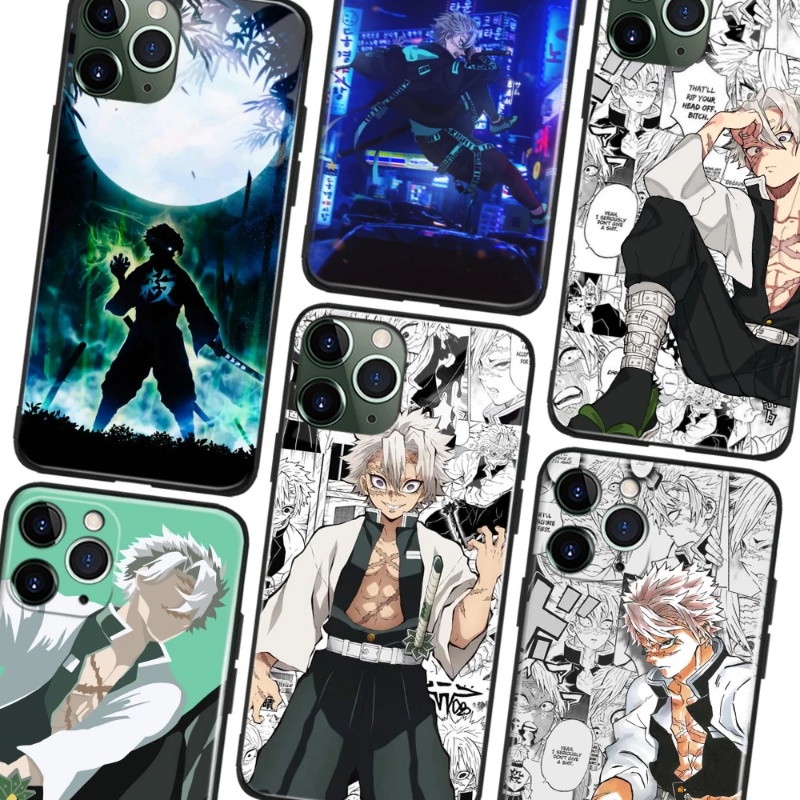 2024 Sanemi Shinazugawa Kimetsu no Yaiba Anime Soft TPU Glass Phone ...