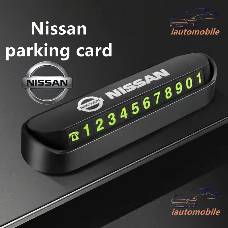 Nissan Car Temporary Parking Card Luminous Phone Number Card Plate ...