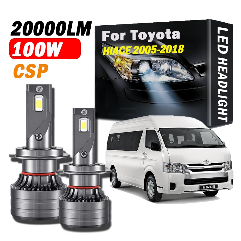 【High Quality】Car LED Headlight For TOYOTA HIACE 2005-2018 20000LM 100W ...