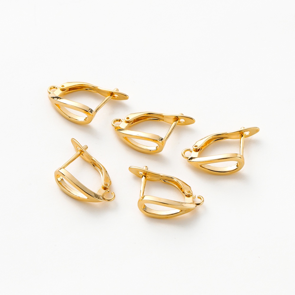 St.kunkka 2pcs Gold-Plated 18K Color-Preserving Real Gold Water Drop D ...