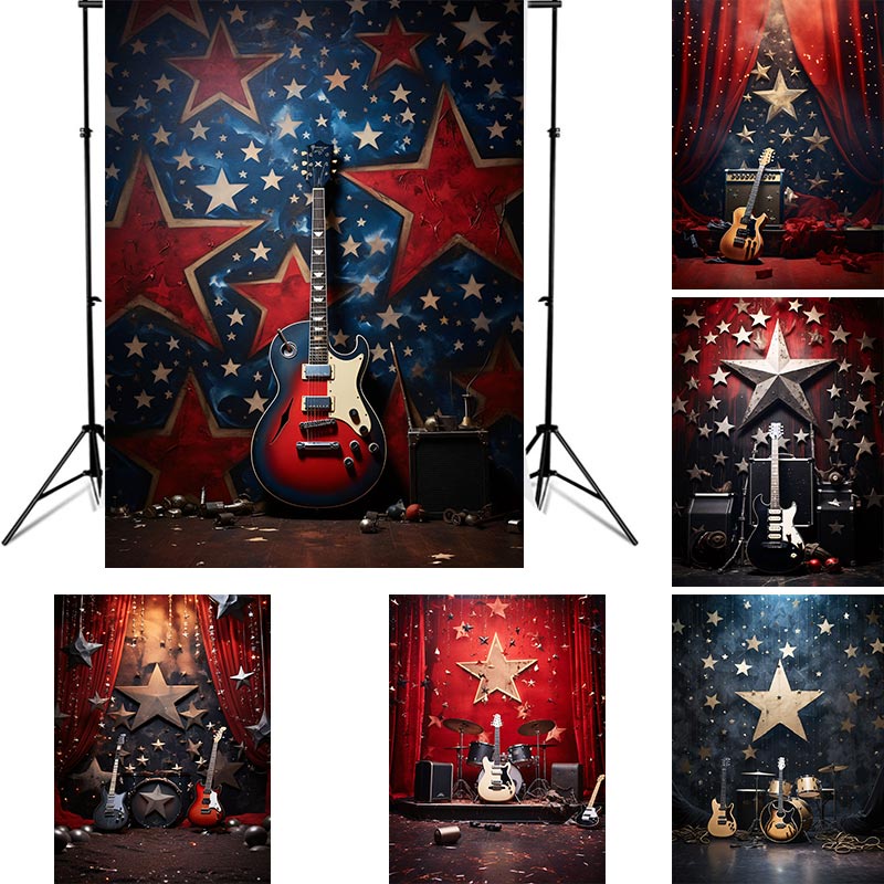 Rock Star Backdrop For Photography Children Kids Girls Boys Adult ...
