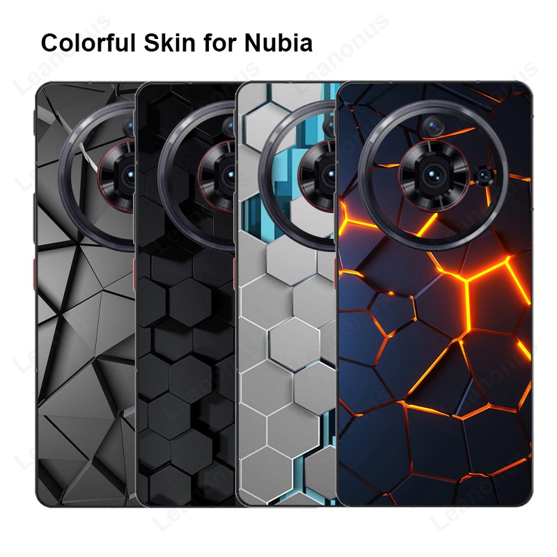 Colorful Honeycomb Decal Skin for Nubia Z50S Pro Z60 Z50 Ultra Back ...