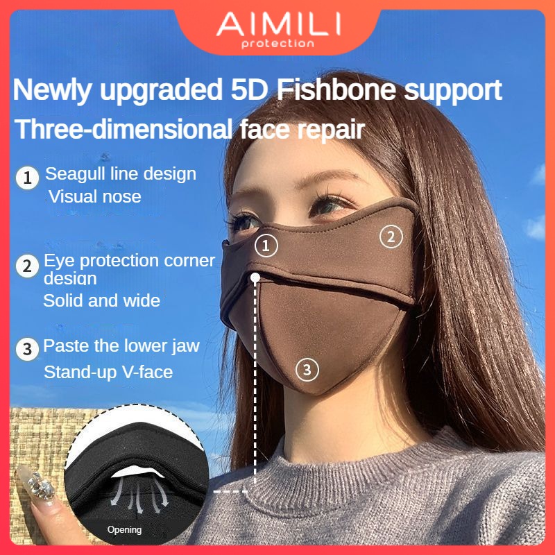 Warm mask, autumn and winter 5D cartilage three-dimensional windproof ...