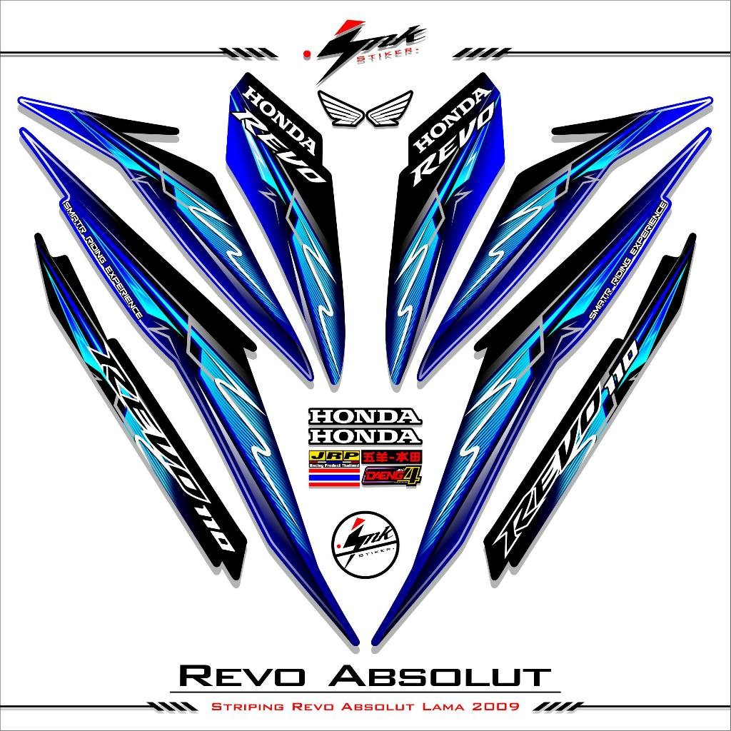 Old Honda Revo Absolut Striping Stickers 2008 2009 Revo Striping ...