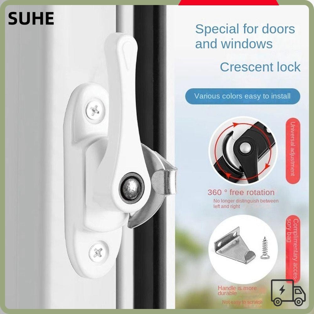 HI-SUHE Window Safety Lock, Anti Wear Hardware Window Lock Buckle ...