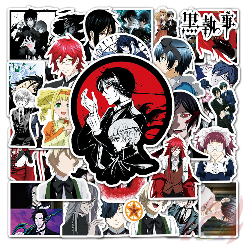 Black Butler Series 05 Stickers 50Pcs/Set DIY Fashion Waterproof Doodle ...