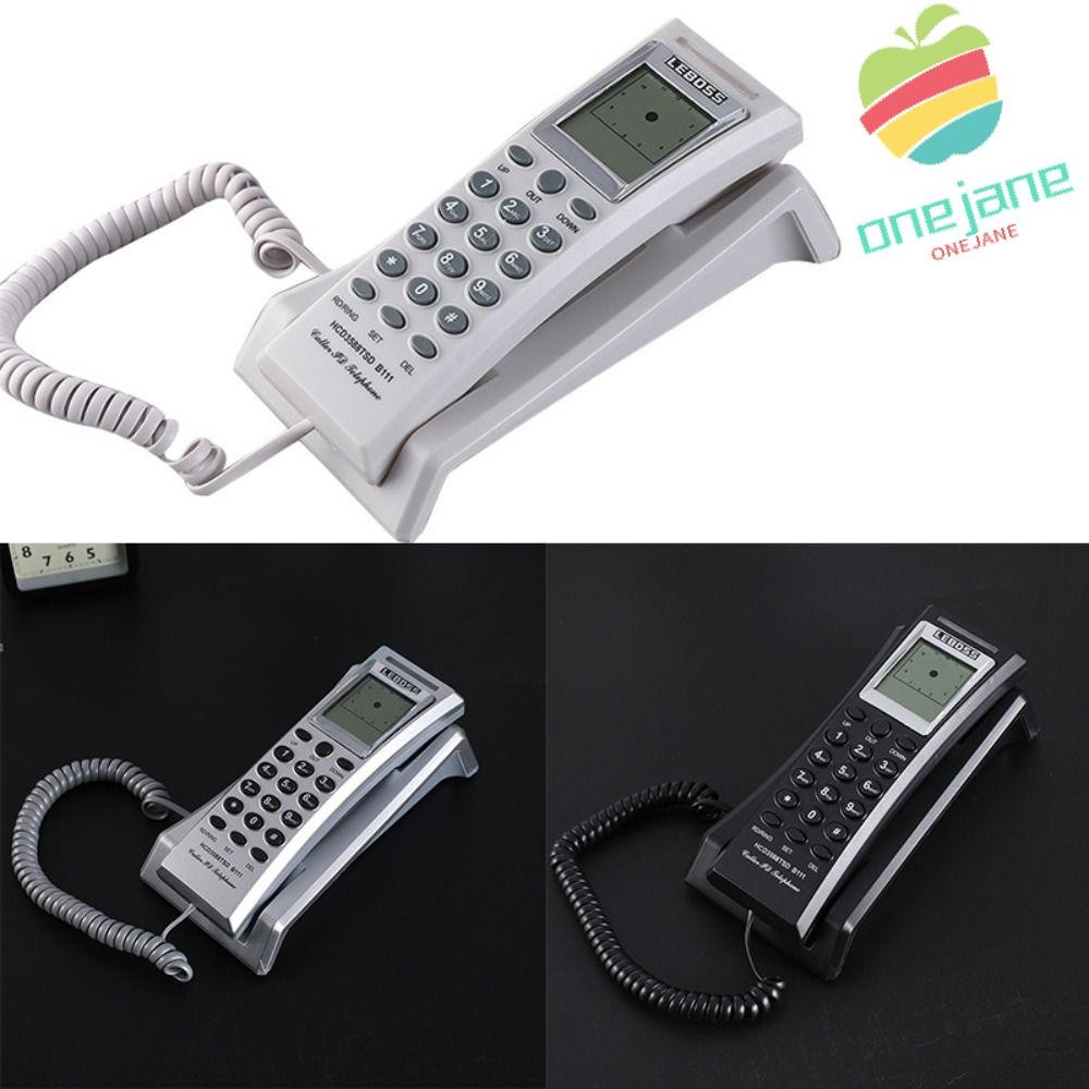 ONE-JANE Wired Telephone, Landline Compact Corded Phone, Caller ID Desktop Wall Mounted Handset ...