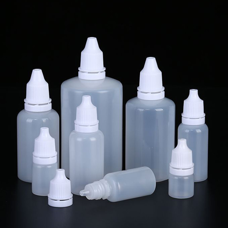 100PCS Eye Drop Bottles Empty Eyedrops Vial with Lid Plastic Dropper ...