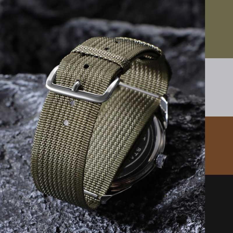 Simple NATO Watch Strap 20mm 22mm ZULU Nylon Watch Band Single One Loop ...