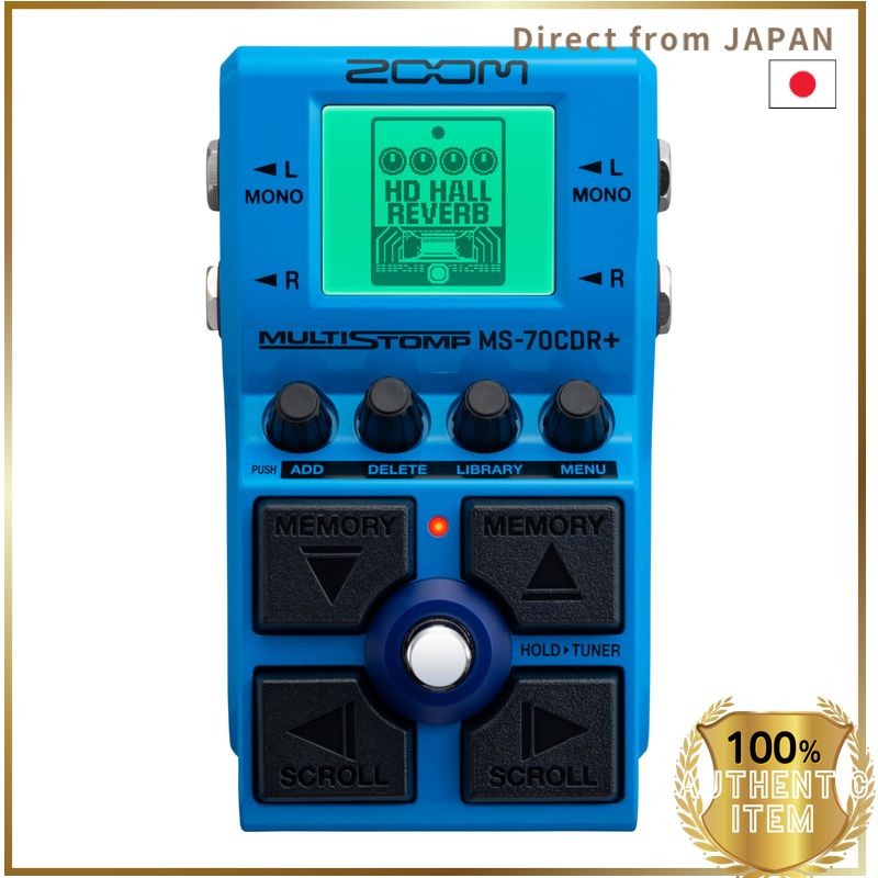 ZOOM MS-90LP+ Multi Stomp Pedal Loop Pedal Green Compact Design with 5 ...