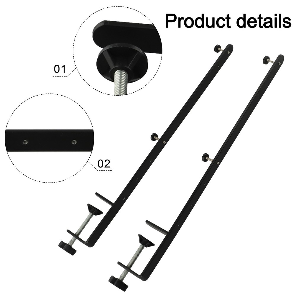 【SUNAGE】Set of 2 Metal Desk Clamps for Secure Fixing on Desktops and ...
