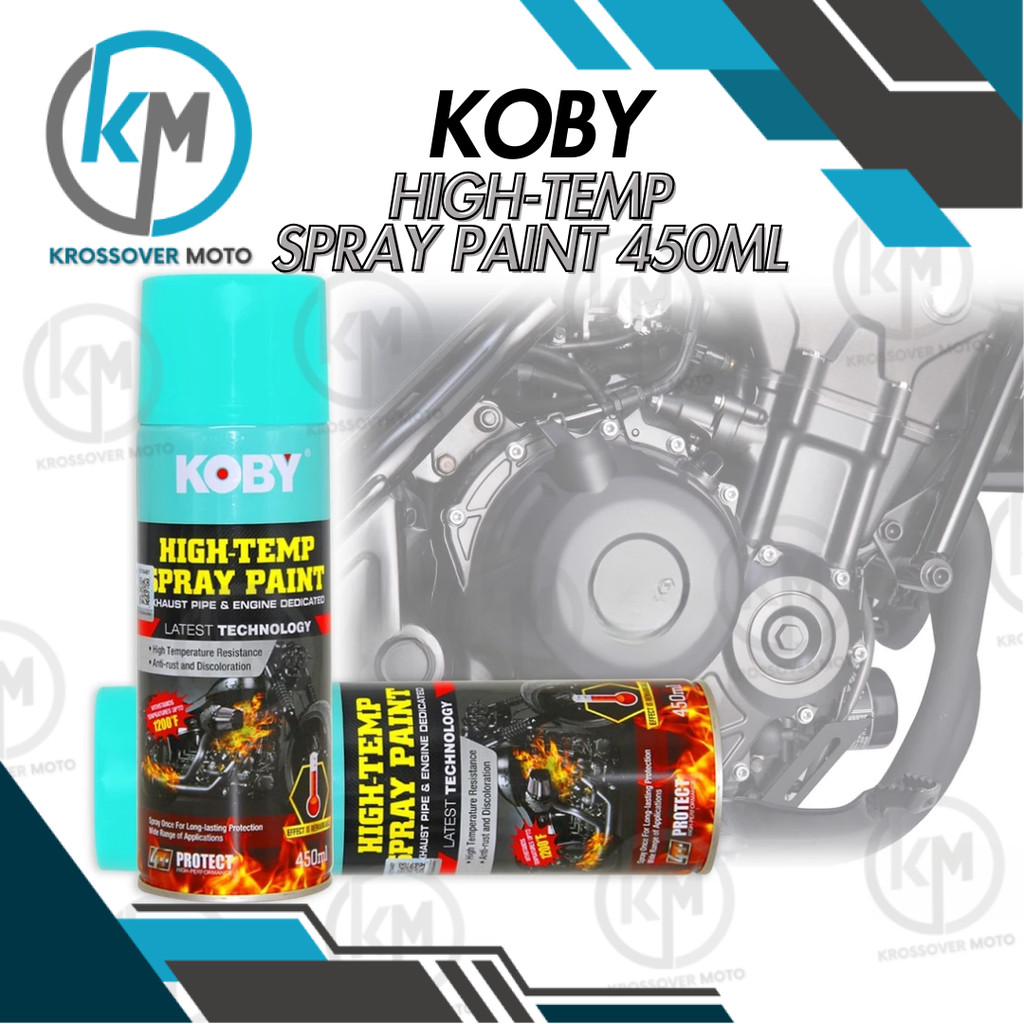 MOTORCYCLE MAINTENANCE CARE KOBY HIGH-TEMP SPRAY PAINT 450ML [KM ...