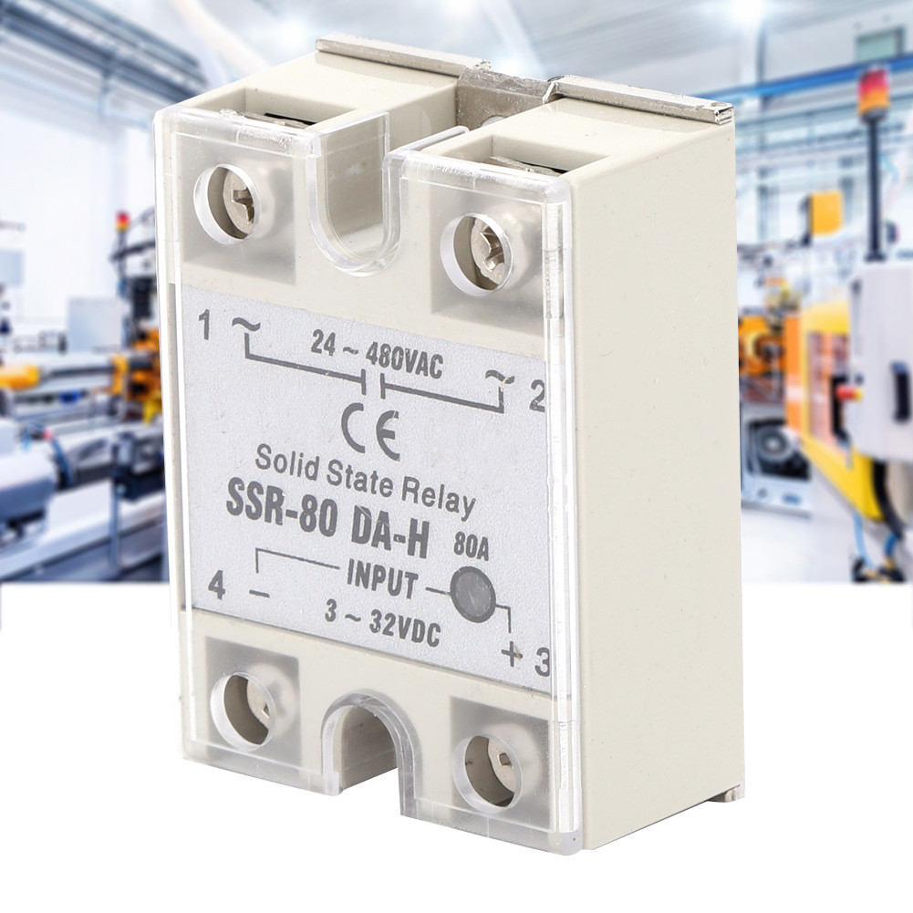 Supergoodsales Solid State Relay DC-AC SSR with Non- Switch SSR-80A-DA ...