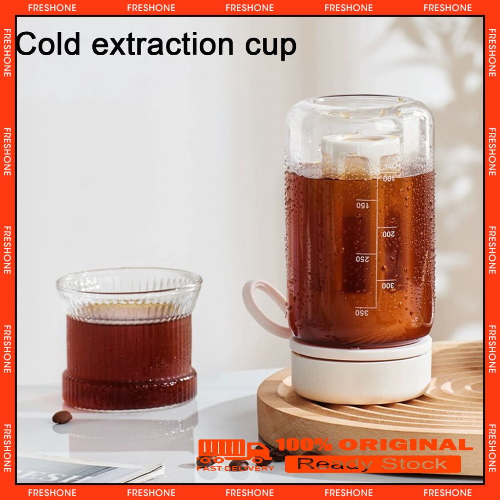 COD 450/600ML Cold Brew Cup with Scale Filter Food Grade Large Capacity ...