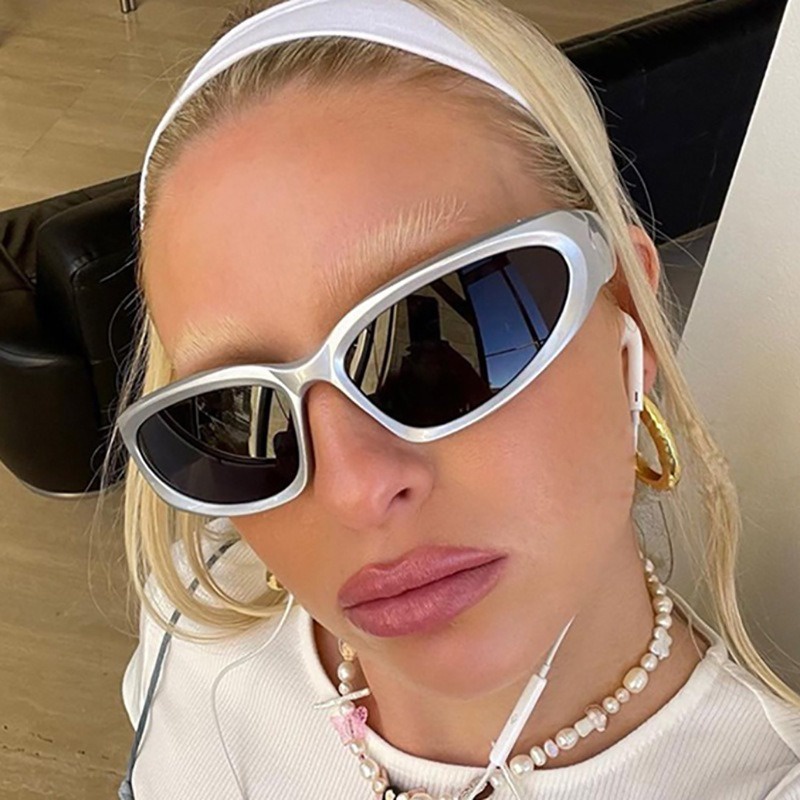 Y2K Cycling Sports Steampunk Sunglasses Women Punk Goggle Brand ...