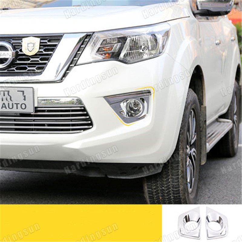ABS Chrome Front Rear Fog Light Lamp Frame Molding Cover Trim Strip ...