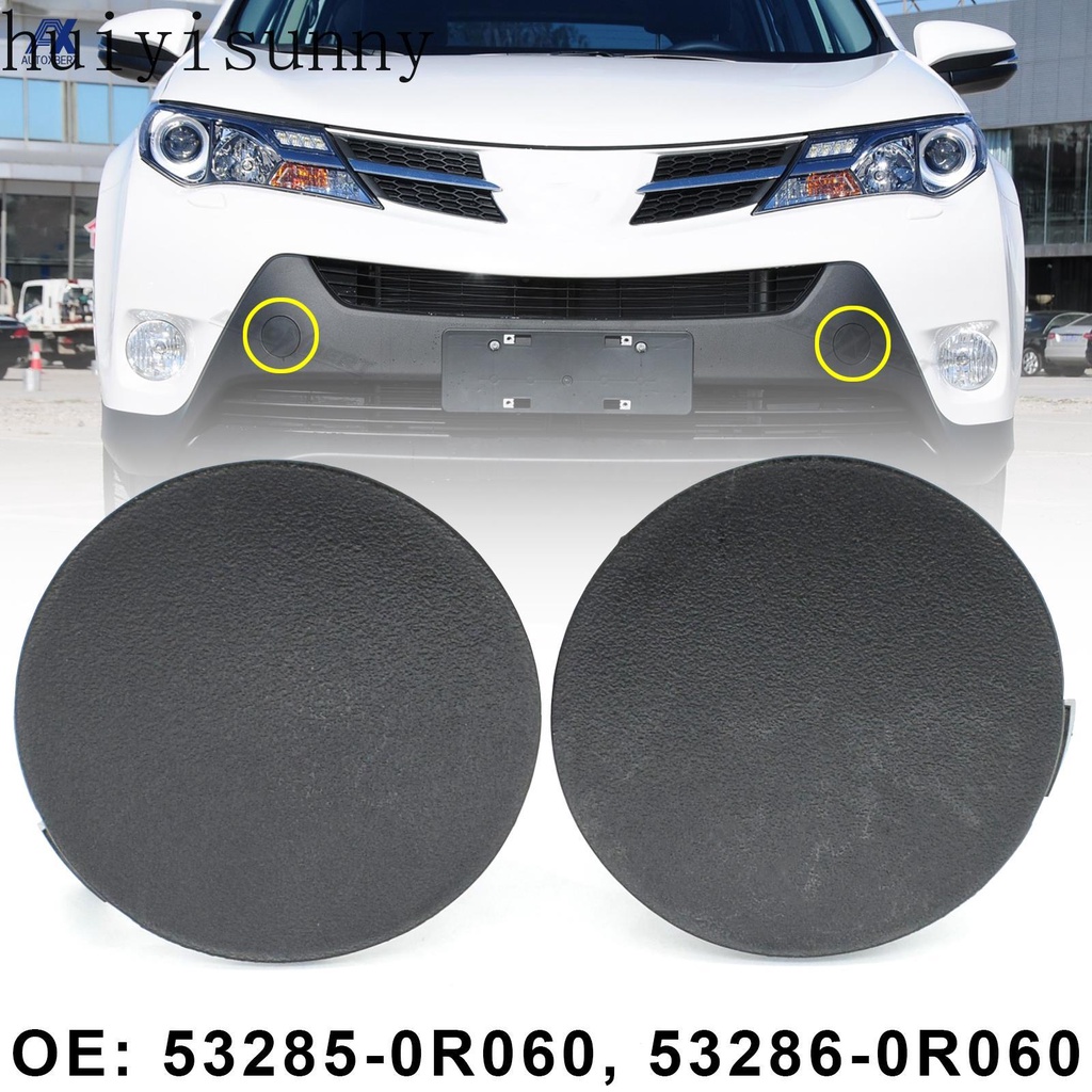 Huiyisunny 2pcs Front Tow Hook Cover Bumper Towing Trailer Right Left ...