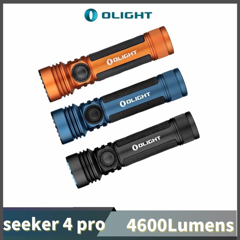 Olight Seeker 4 Pro High Power Flashlight 4600Lumen Rechargeable ...