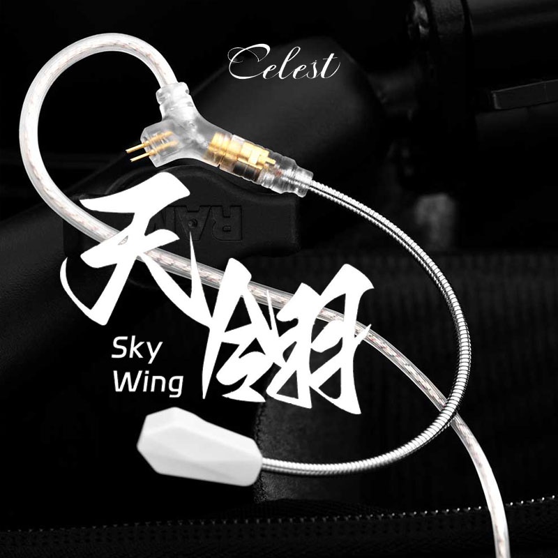 Kinera Celest Sky Wing Earphone Upgrade Cable Super-Cardioid Microphone ...