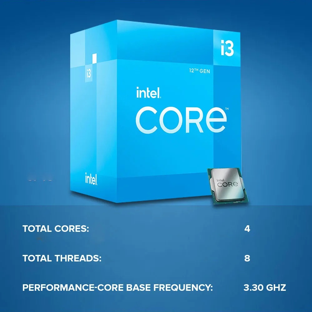 Intel Core i3-12100 Alder Lake Socket 1700 4.30GHz intel Processor| Box ...