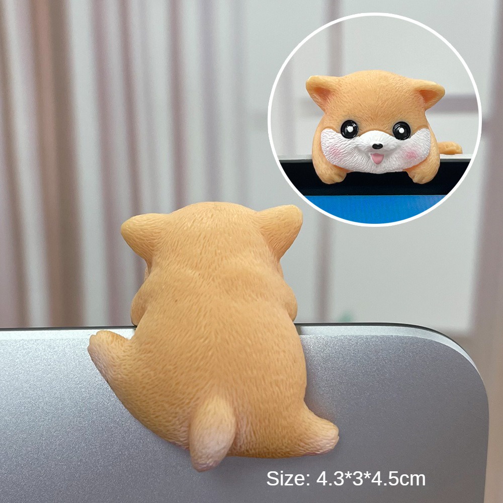 [Ready Stock] Small Animal Decorations Creative Computer TV Monitor ...